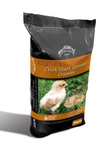Organic Chick Starter Grower Crumble 20 Kg | Chook Feed – Pet Horse & Farm