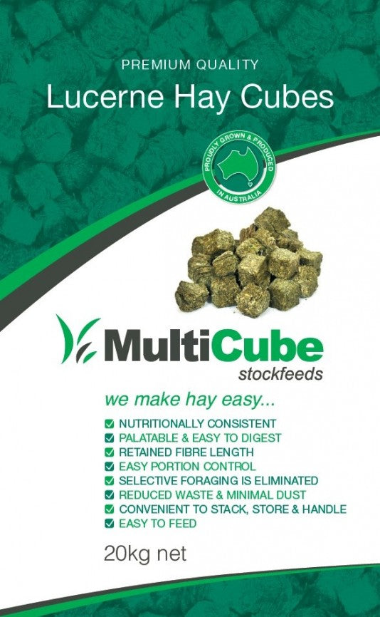 Multicube Lucerne Hay Cubes 20kg – Pet Horse & Farm